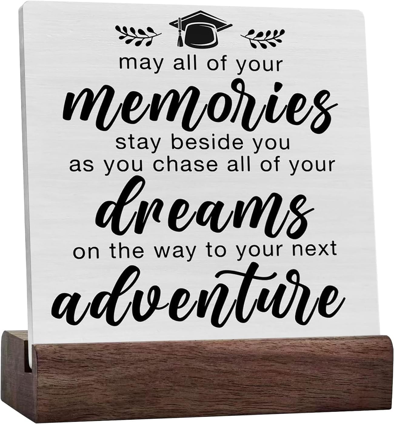 Graduation Quote Decor Desk Sign Grad Quote Sign Rustic Home Shelf Wall ...