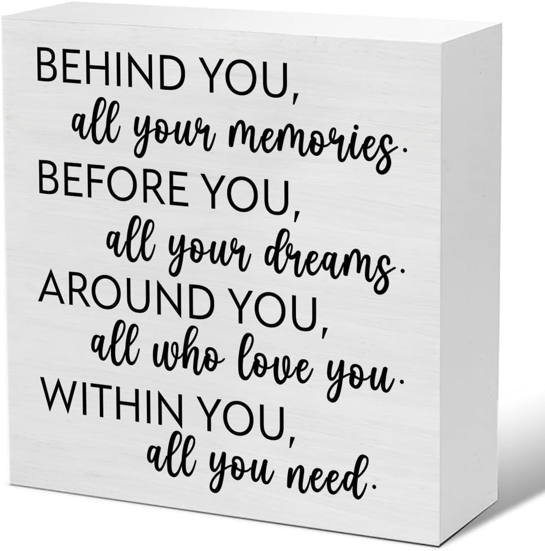 Graduation Quote Decor Graduation Gifts For Boys Girls Friends Bestie Behind You All Your ...