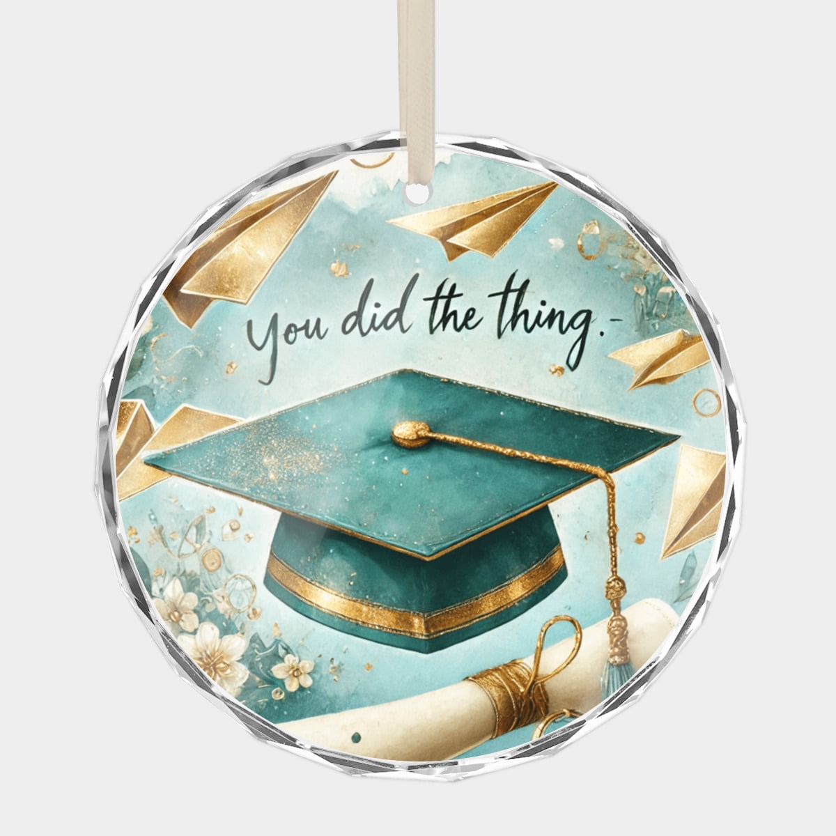 Graduation Quote for Grad, Congratulations Wish Expression 3" Crystal ...