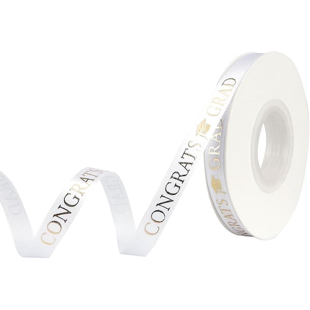 Graduation Ribbon Class of 2025 for Flower Bouquet White Ribbon Class ...