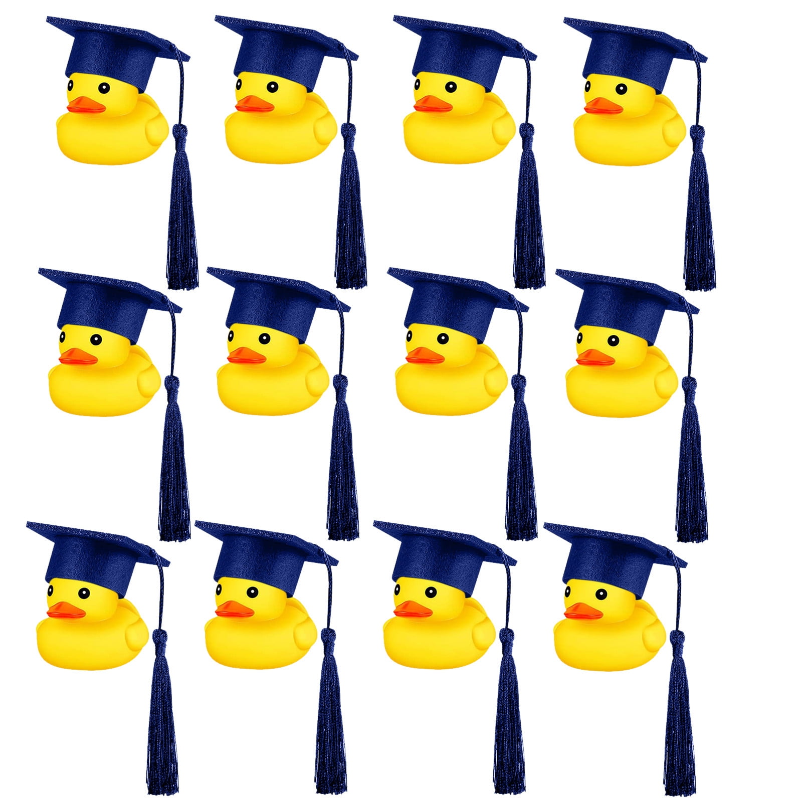 Graduation Rubber Ducks with 12 Hat,12 Glasses Dashboard Mini Rubber ...