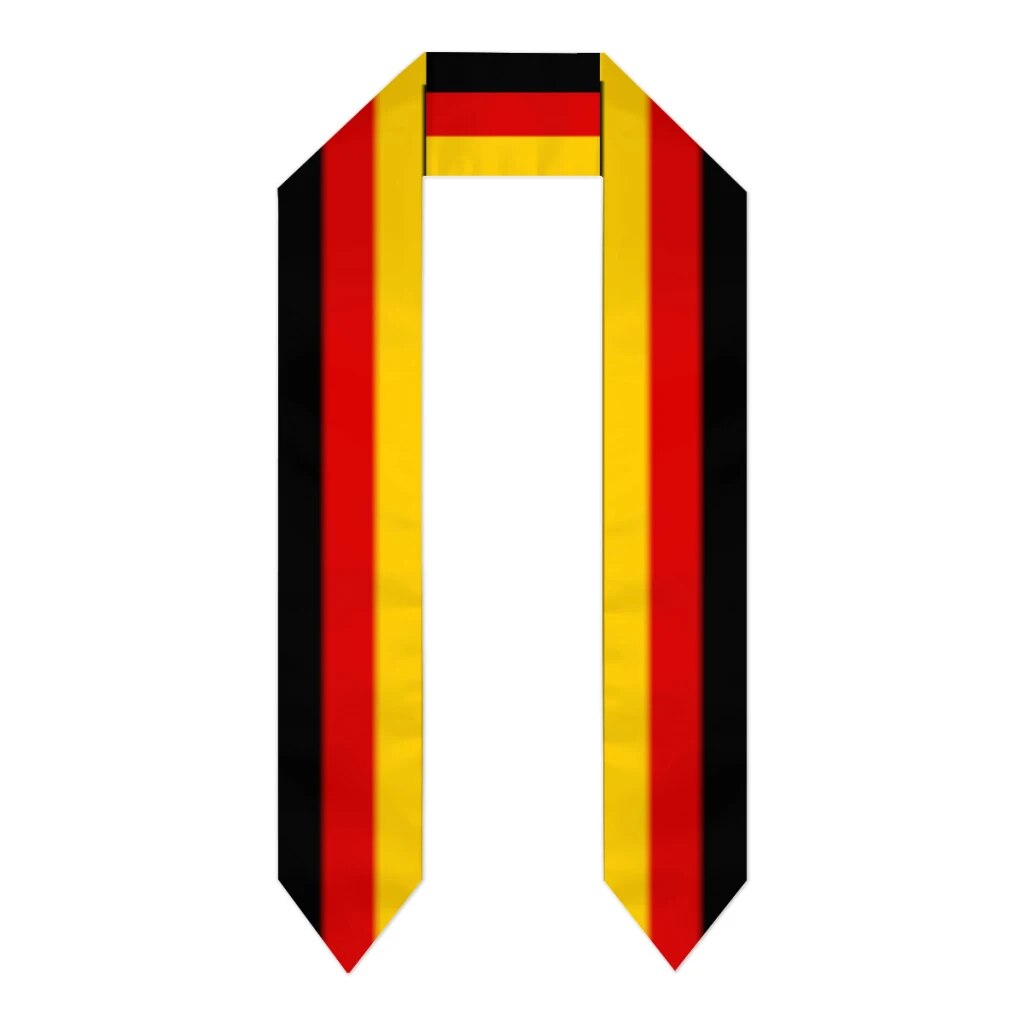 Graduation Sash Germany Flag scarf Shawl Stole Sapphire Blue with Star ...