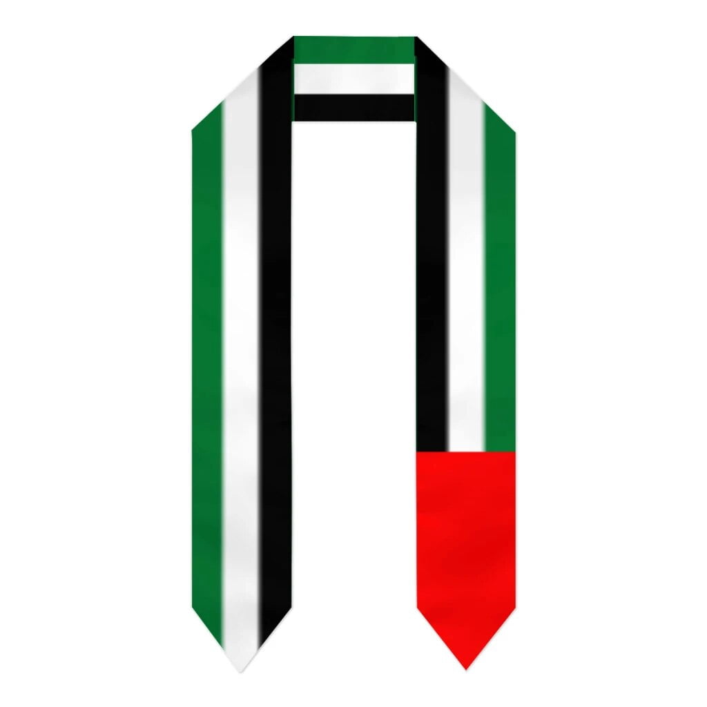 Graduation Sash United Arab Emirates Flag scarf Shawl Stole Sapphire ...