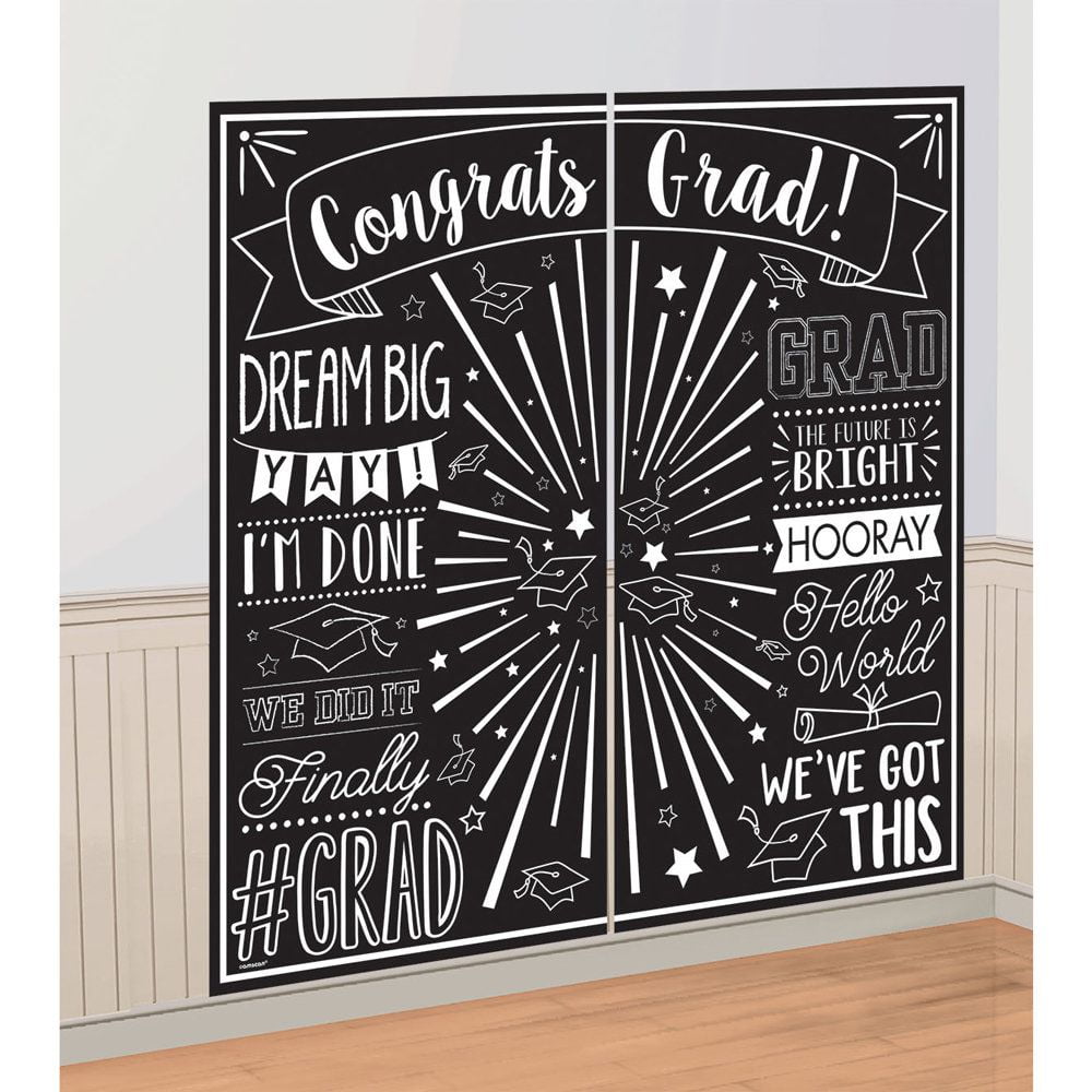Graduation Scene Setter Wall Decorating Kit - Walmart.com