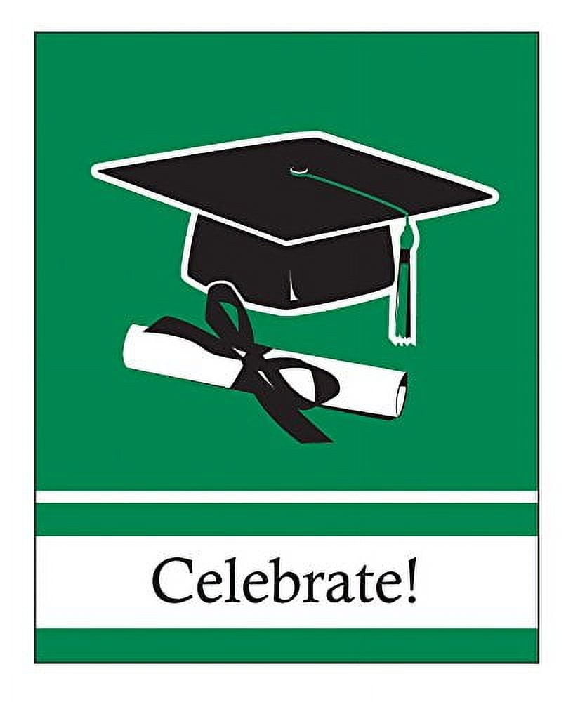 Graduation School Colors Green Invitations 25 Per Pack - Walmart.com