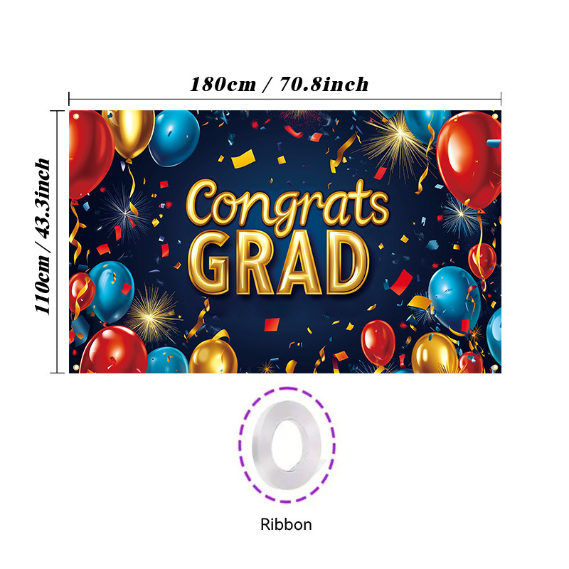 Graduation Season Background Fabric New Graduation Ceremony Party ...