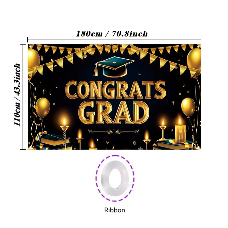 Graduation Season Background Fabric New Graduation Ceremony Party ...