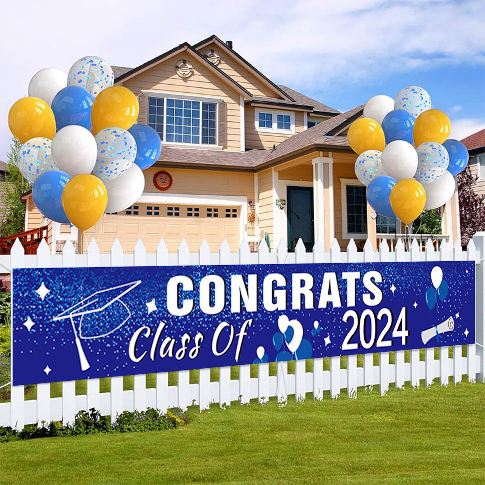 Graduation Season Banner Banner Blue And Black Color Scheme Graduation ...