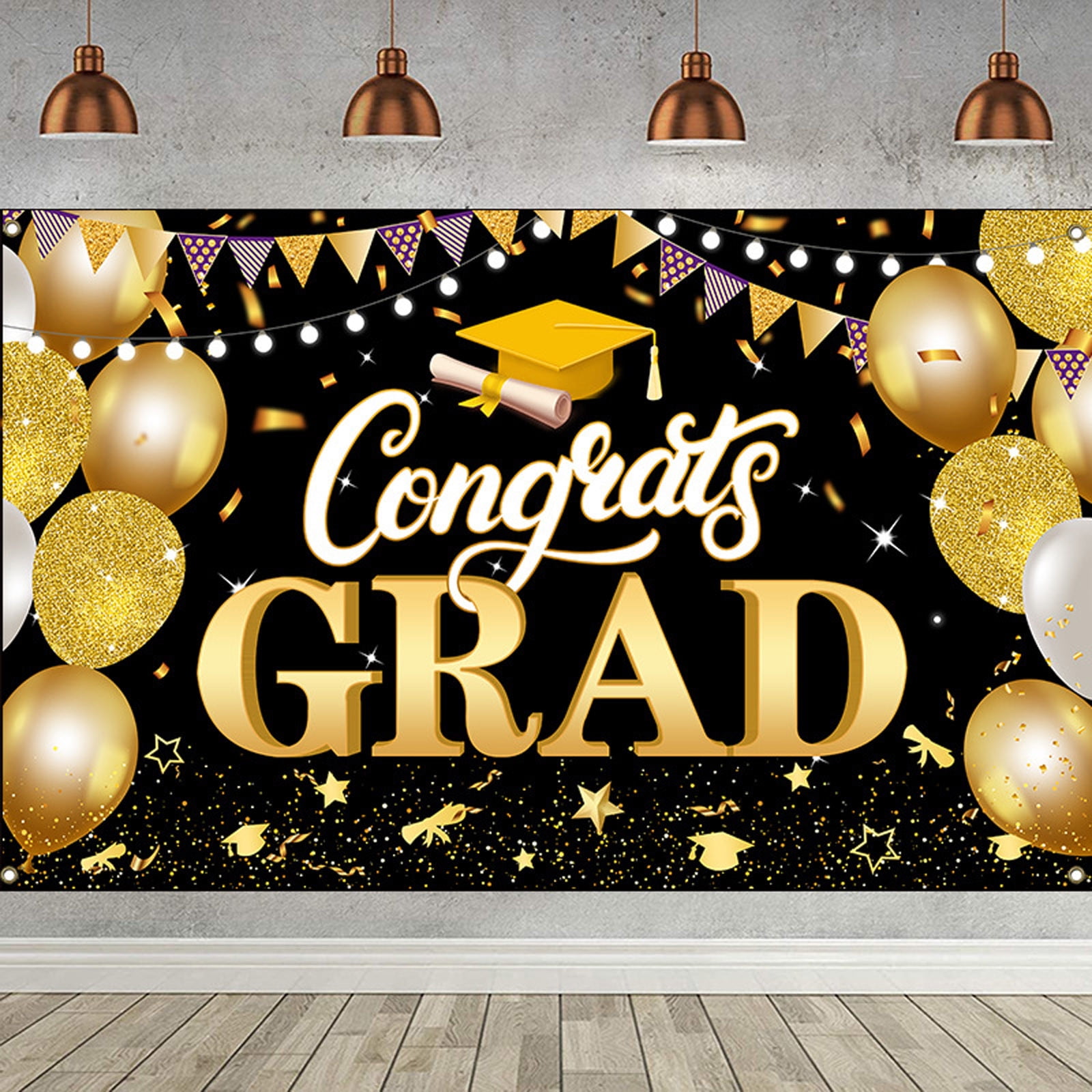 Graduation Season Banner Congrats Grad Class of 2025 Backdrop ...