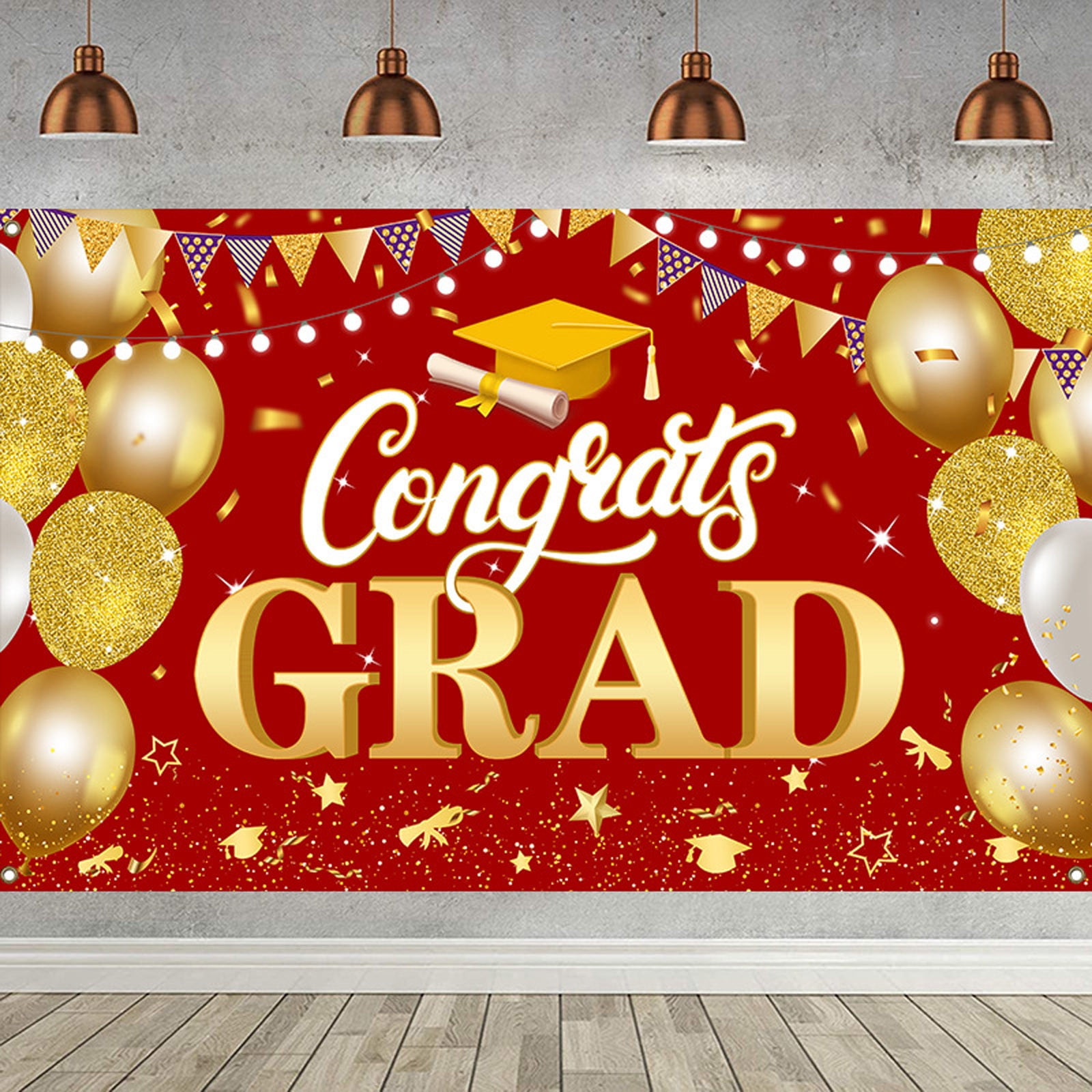 Graduation Season Banner Congrats Grad Class of 2025 Backdrop ...