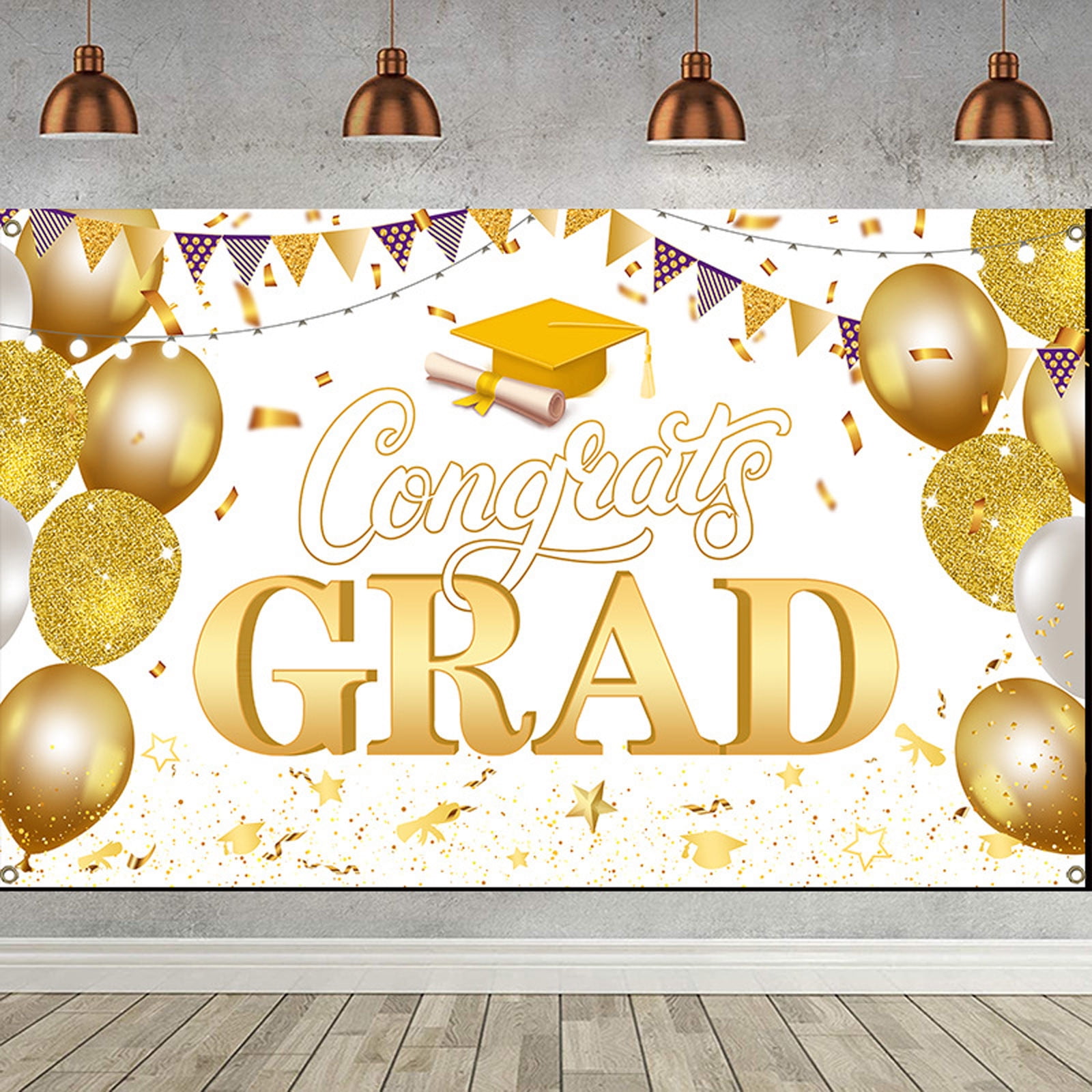 Graduation Season Banner Congrats Grad Class of 2025 Backdrop ...