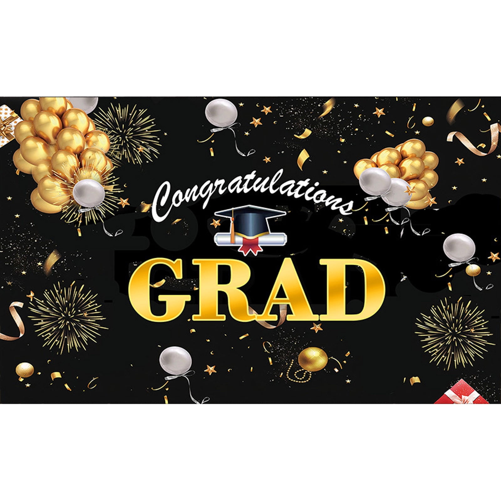 Graduation Season Banner Congrats Grad Class of 2025 Backdrop ...