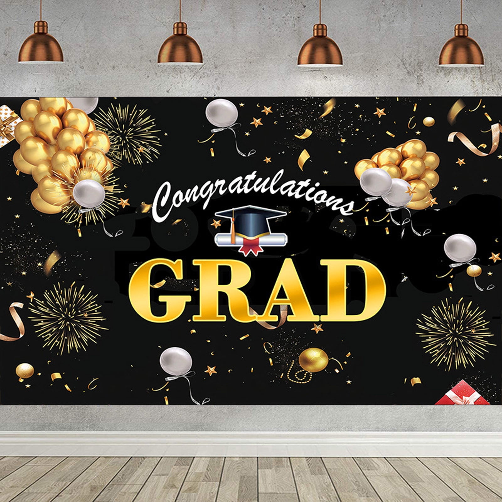 Graduation Season Banner Congrats Grad Class of 2025 Backdrop ...