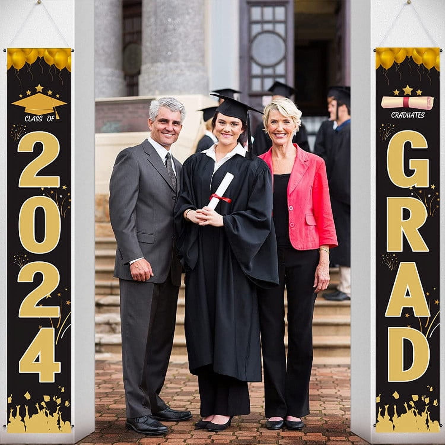 Graduation Season Banner Couplet Graduation Ceremony Door Curtain ...