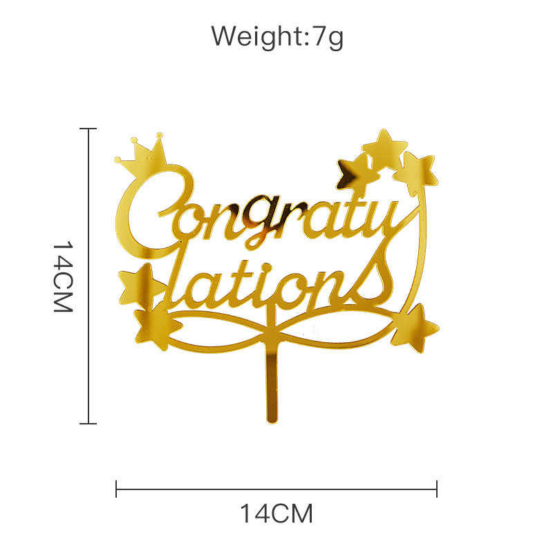 Graduation Season Birthday Cake Topper Gold Congratulations You Got It ...