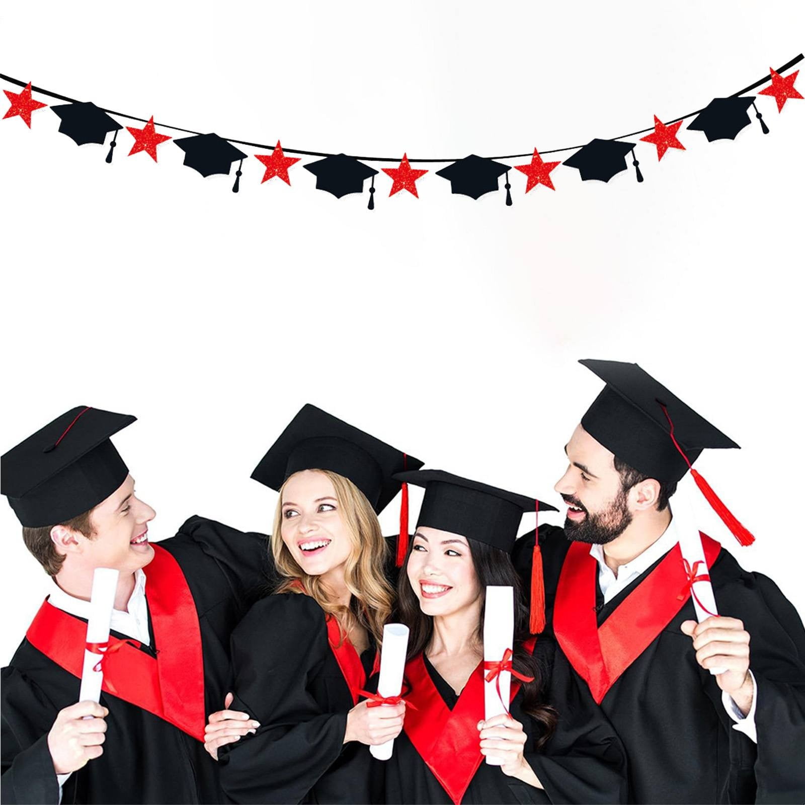 Graduation Season Decoration Glitter Lace Red Graduation Lace Clearance ...