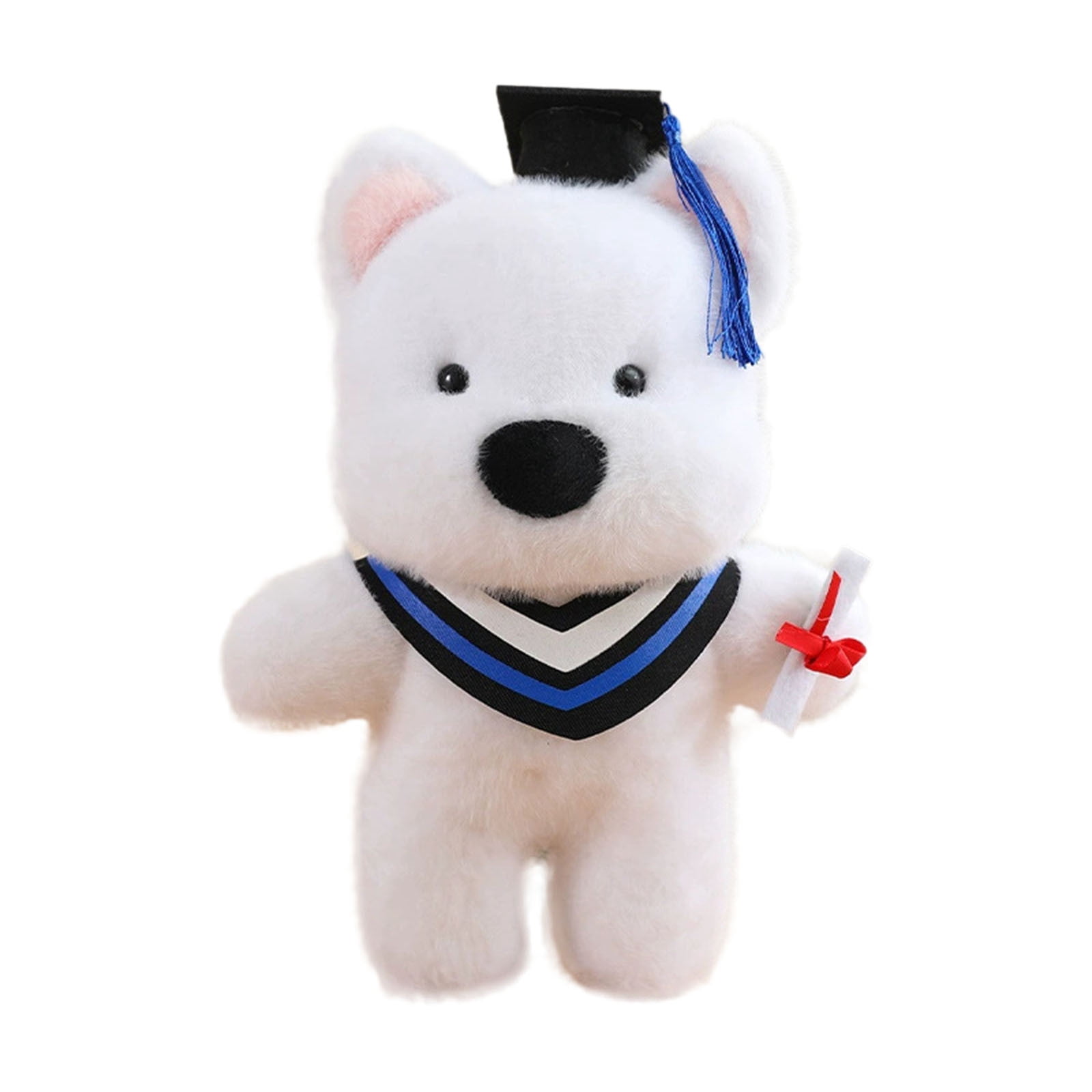 Graduation Season Doctor Puppy Toy Cartoon Doll Wearing Doctor Hat for ...