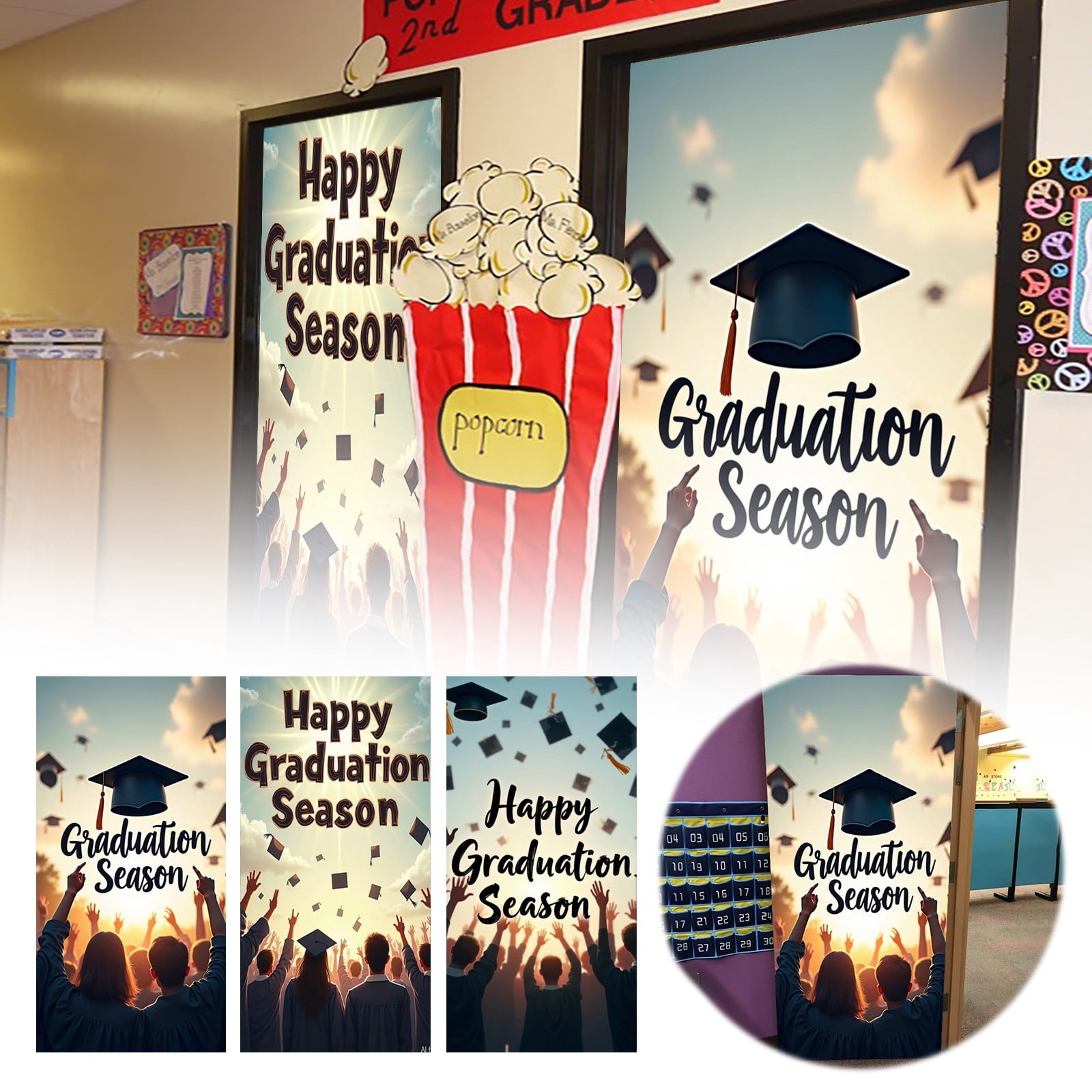 Graduation Season Door Curtains Convey Happiness And Blessings Filling ...