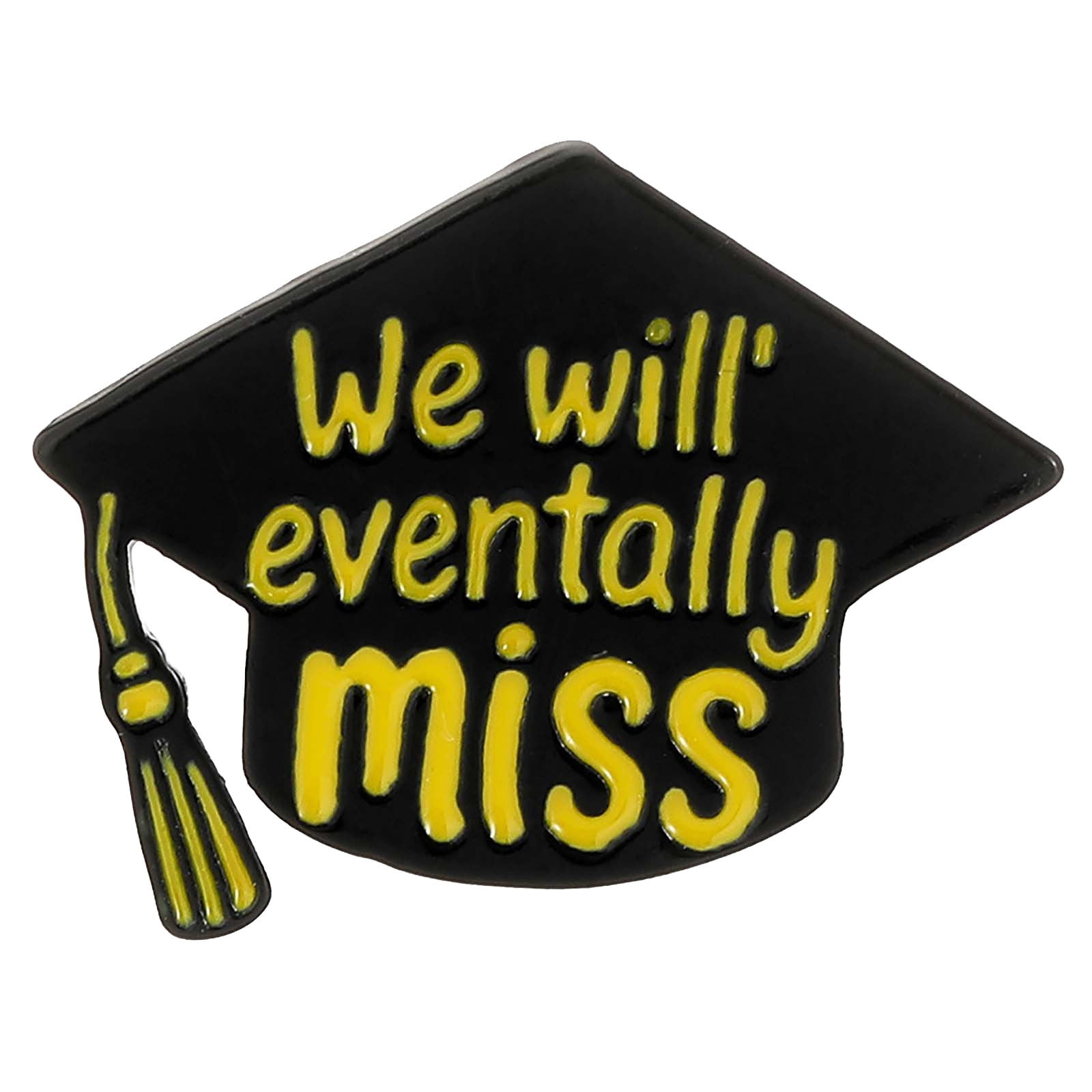 "Graduation Season Enamel Lapel Pin Black Graduation Cap With Inspiring ...