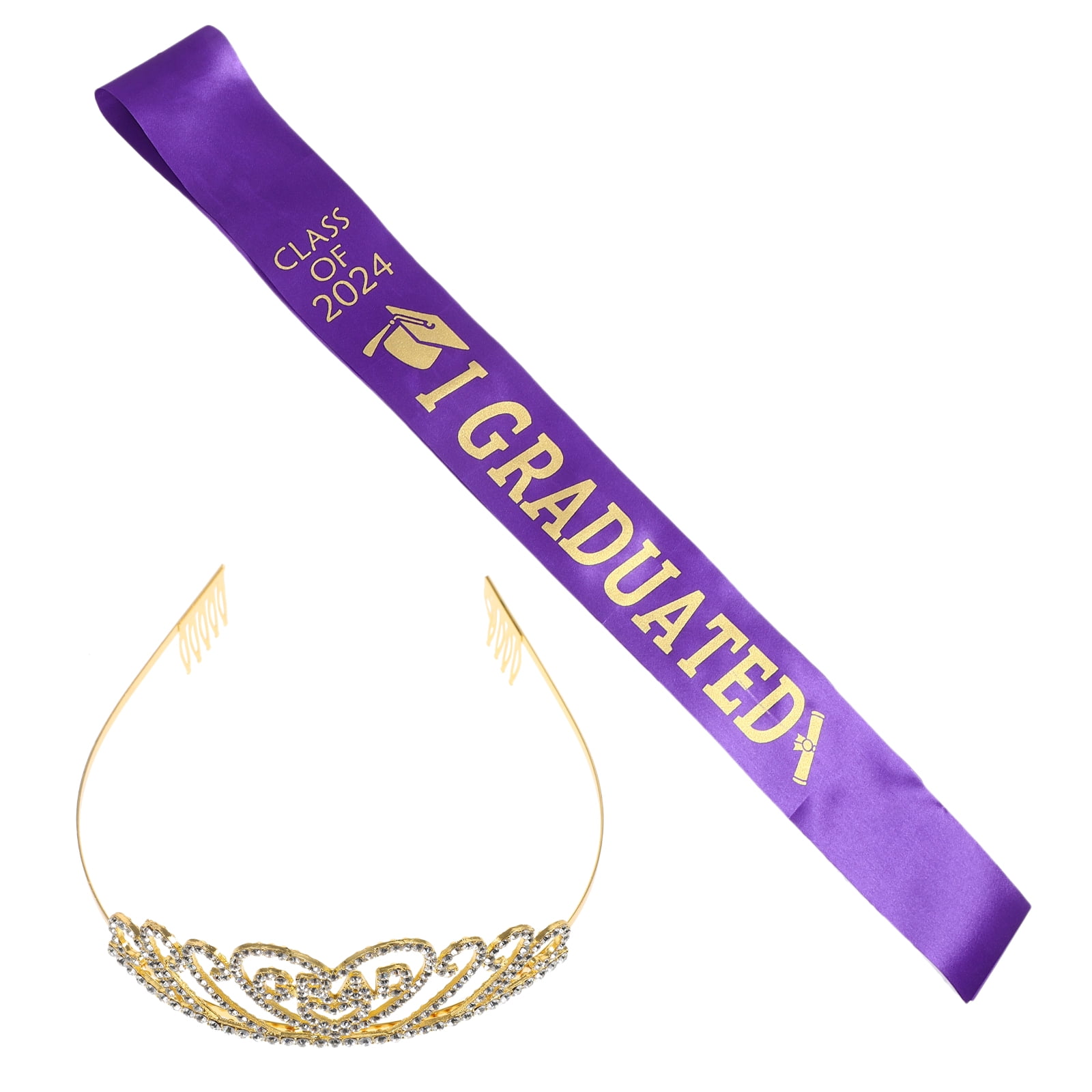 Graduation Season Etiquette Belt The Crown Headpiece Headband Sash ...