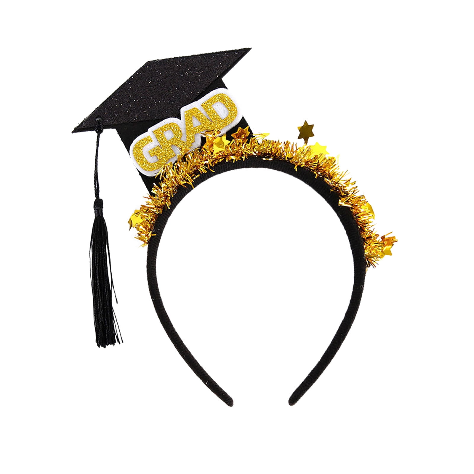 Graduation Season Letter Hair Bands Hanging Fringe Cap Headdress ...