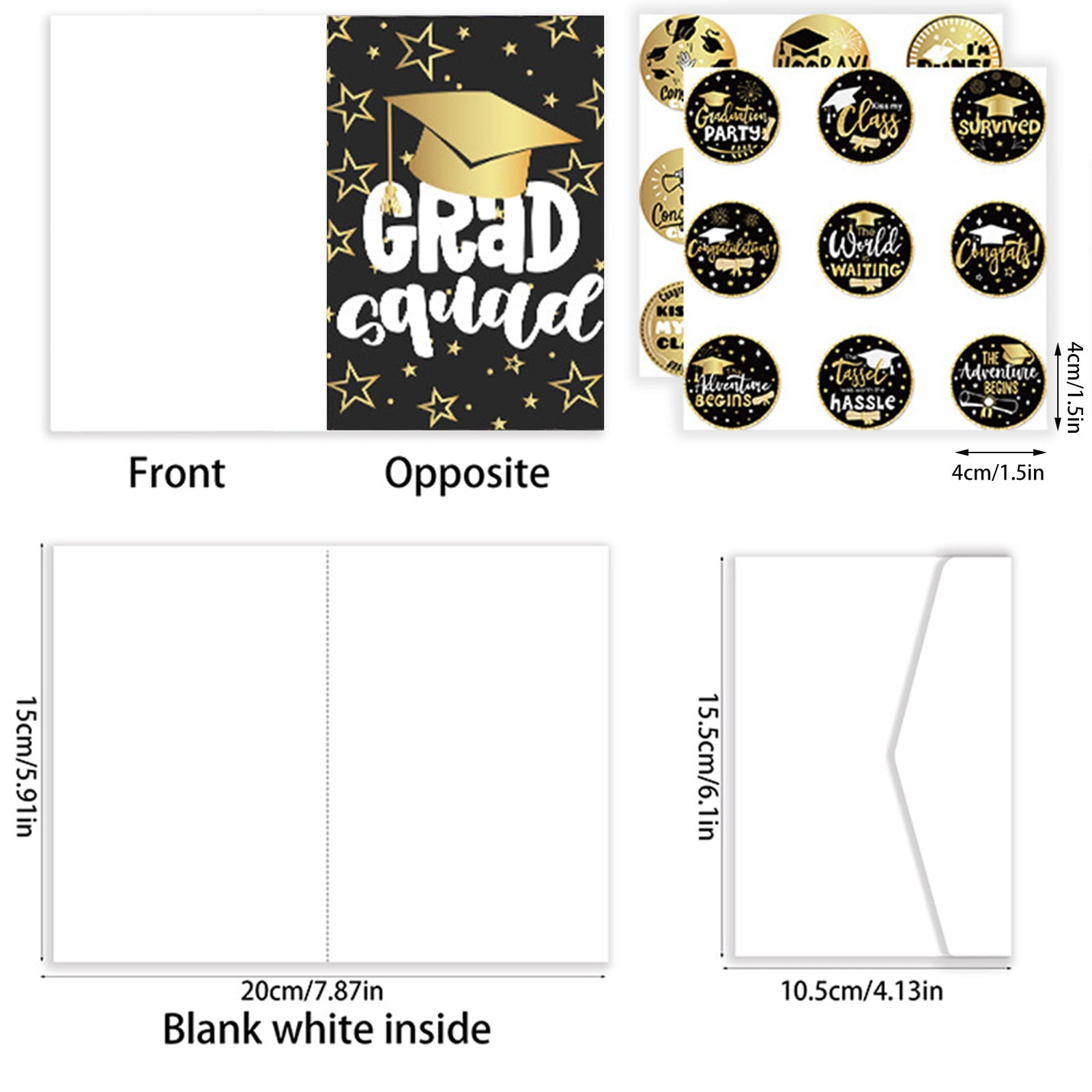 Graduation Season Offers 12 PCS Graduation Season Message Card ...