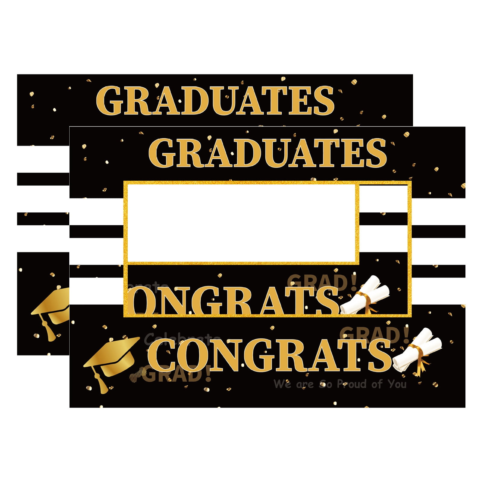 Graduation Season Photo Frame Props - 68x48cm Handheld Sign for ...
