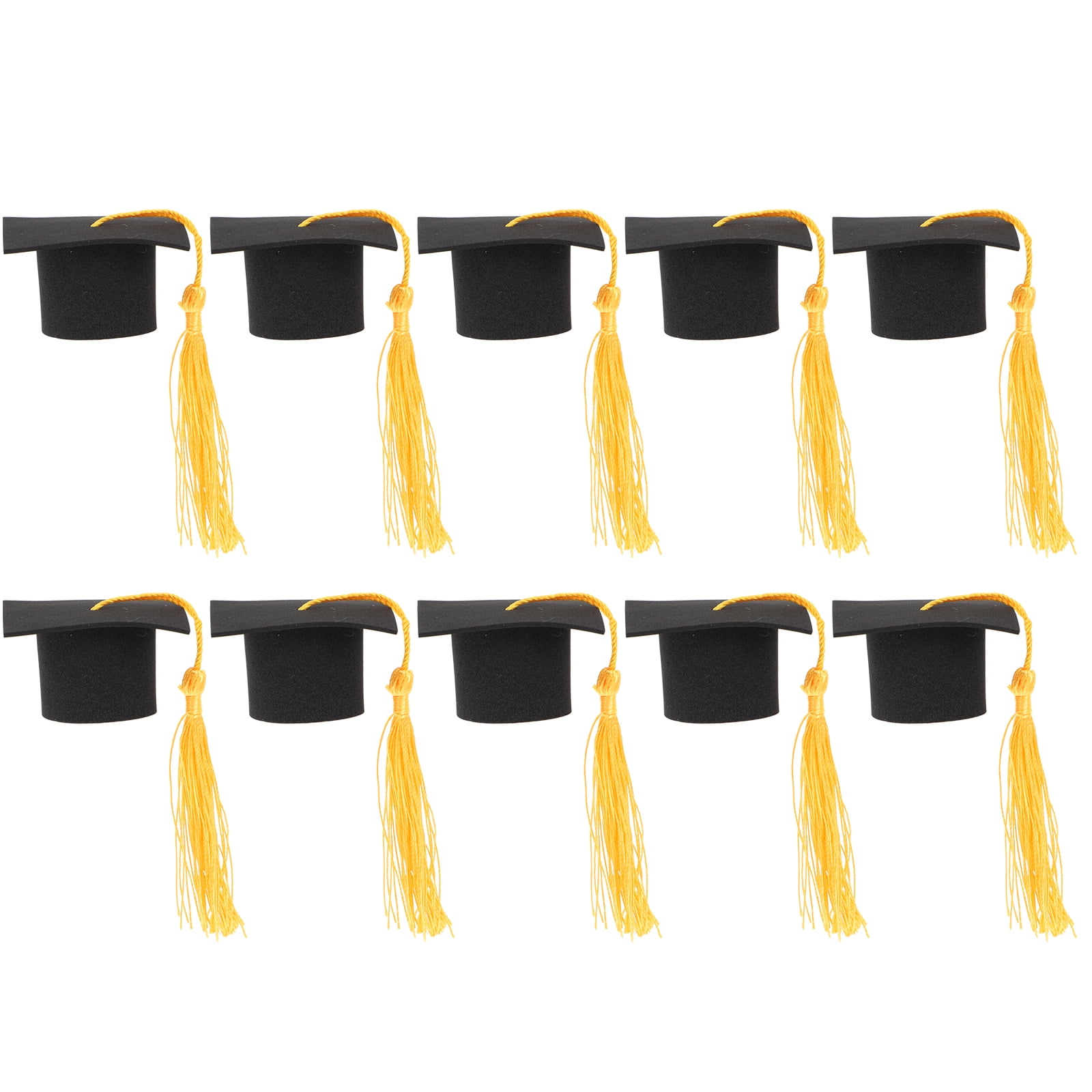 Graduation Season Souvenir Ornament,10 Pack Mini Graduation Caps , 1.5 ...