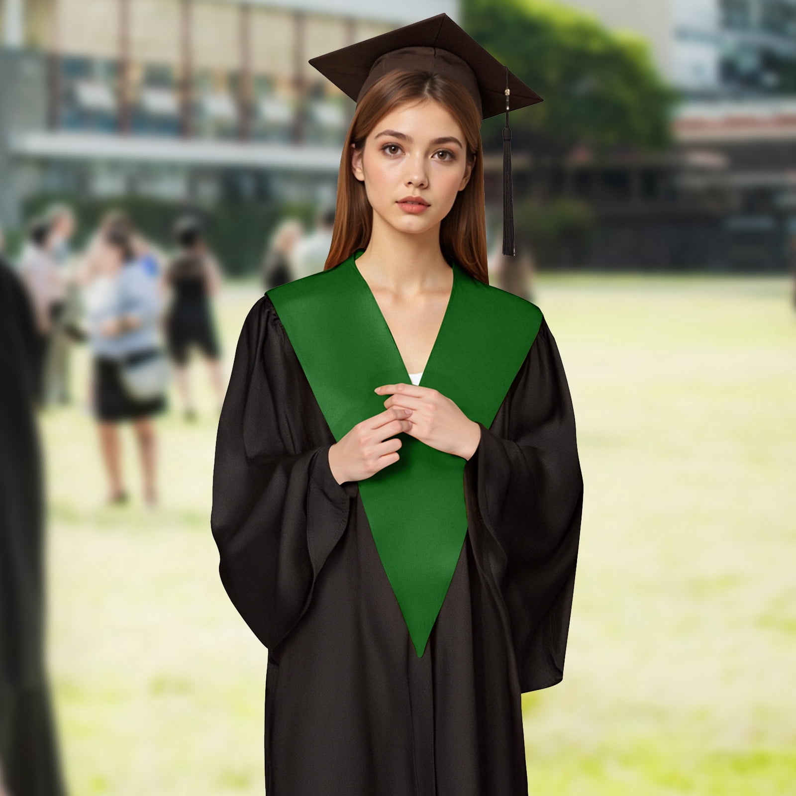 Graduation Season V Shaped Scarf Shawl And Ceremonial Ribbon Adult ...