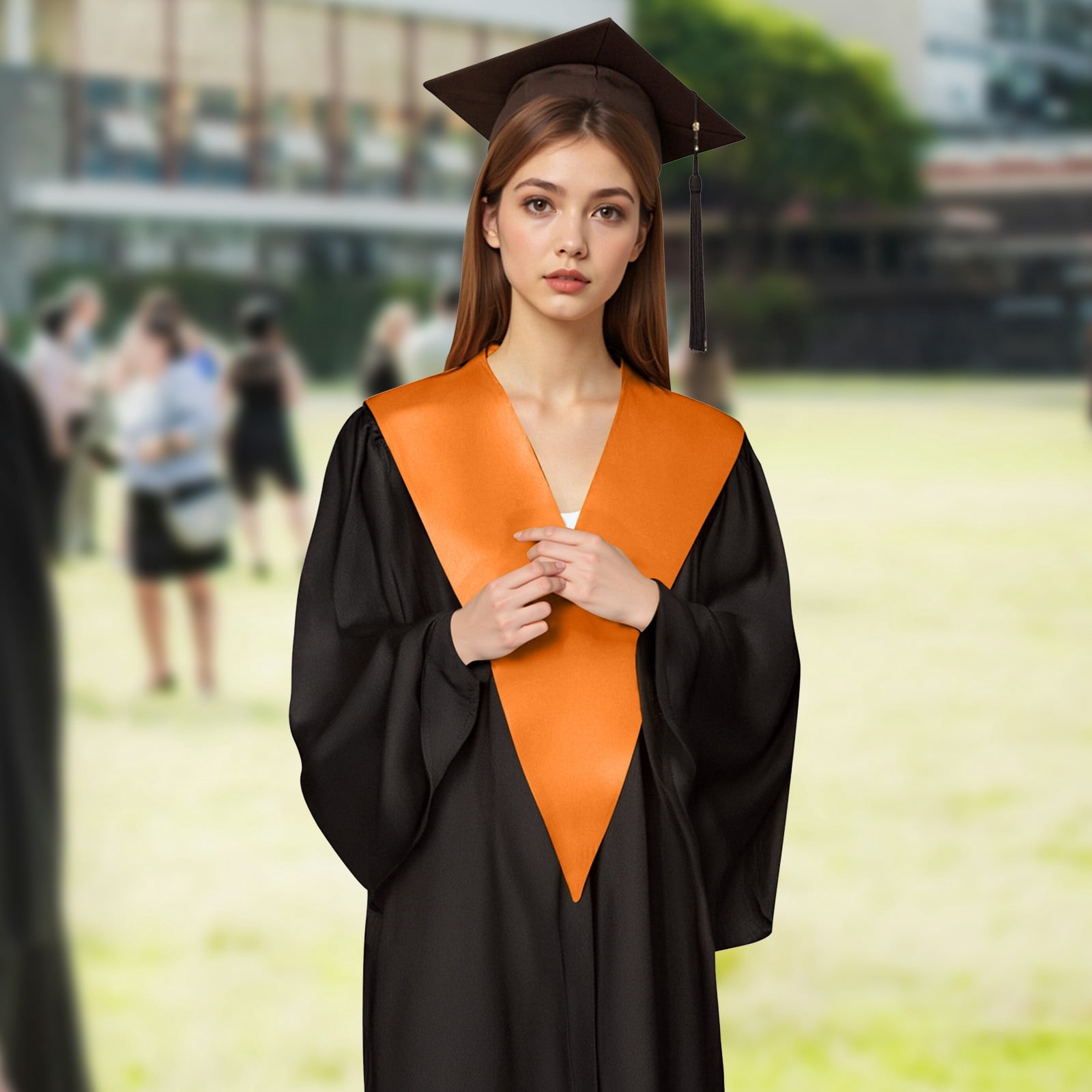 Graduation Season V Shaped Scarf Shawl And Ceremonial Ribbon Adult ...