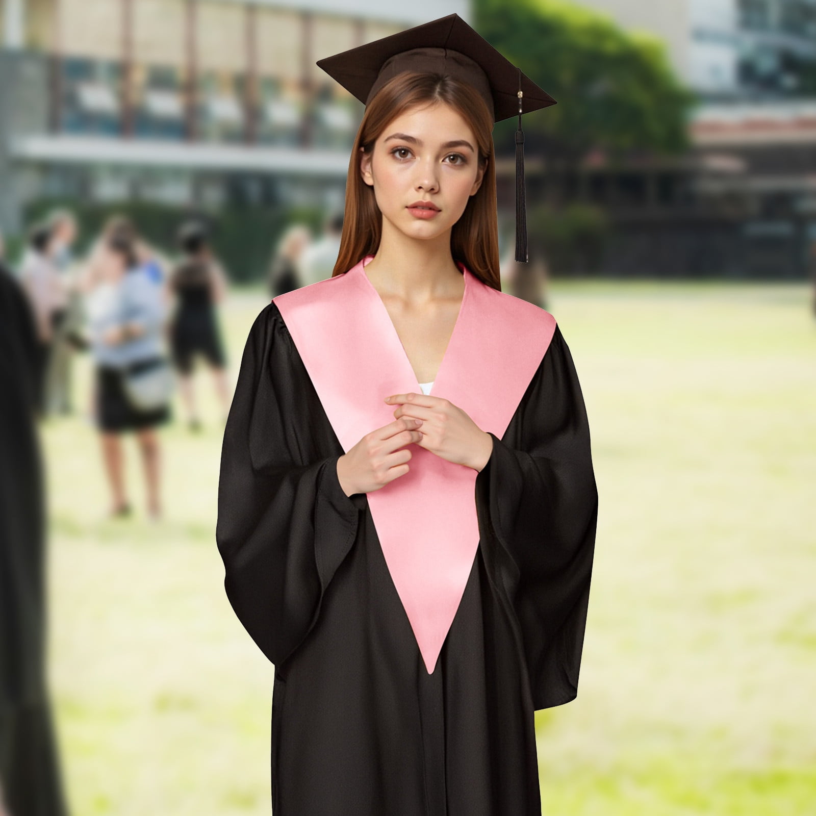 Graduation Season V Shaped Scarf Shawl And Ceremonial Ribbon Adult ...