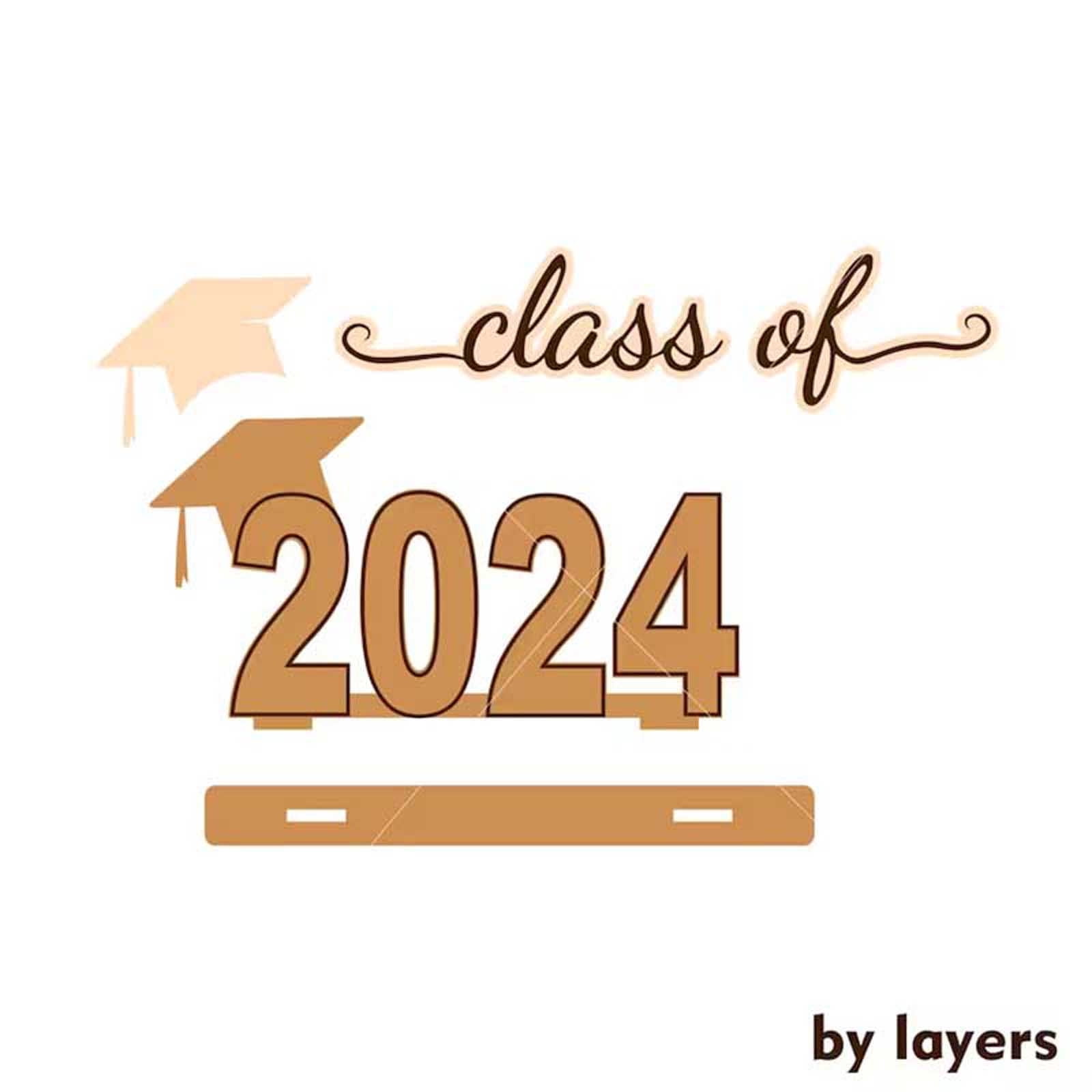 Graduation Season Wooden Decoration,Class Of 2024 Graduation Party ...