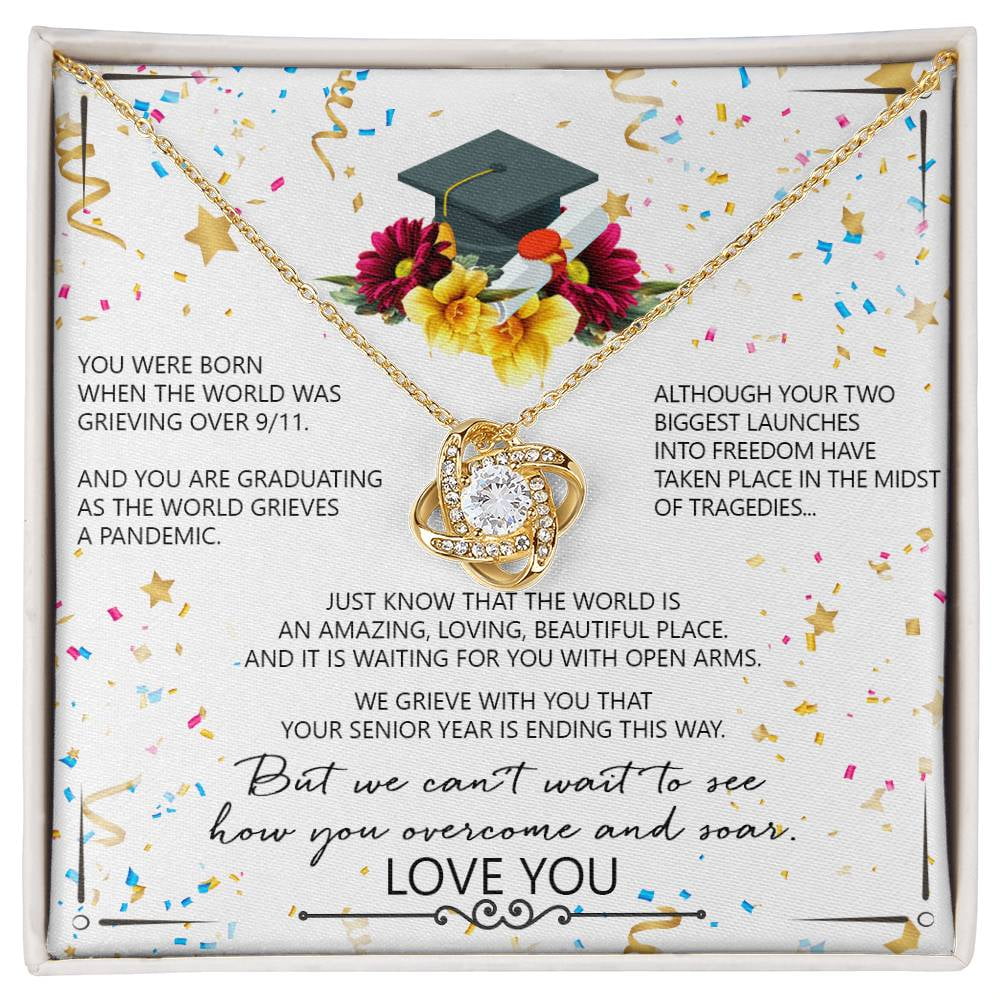 Graduation Seniors - Love Knot Necklace - Message Card & Gift Box ...