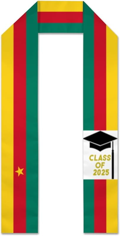 Graduation Shawls Unisex Vintage Cameroon Cameroonian Flags Class of ...