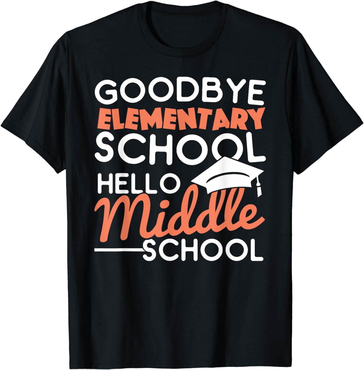 Graduation Shirt for 5th Grader Goodbye Hello Middle School T-Shirt ...