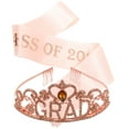 Clispeed 1Set Graduation Gold Grad Crown with Combs for At Graduation ...