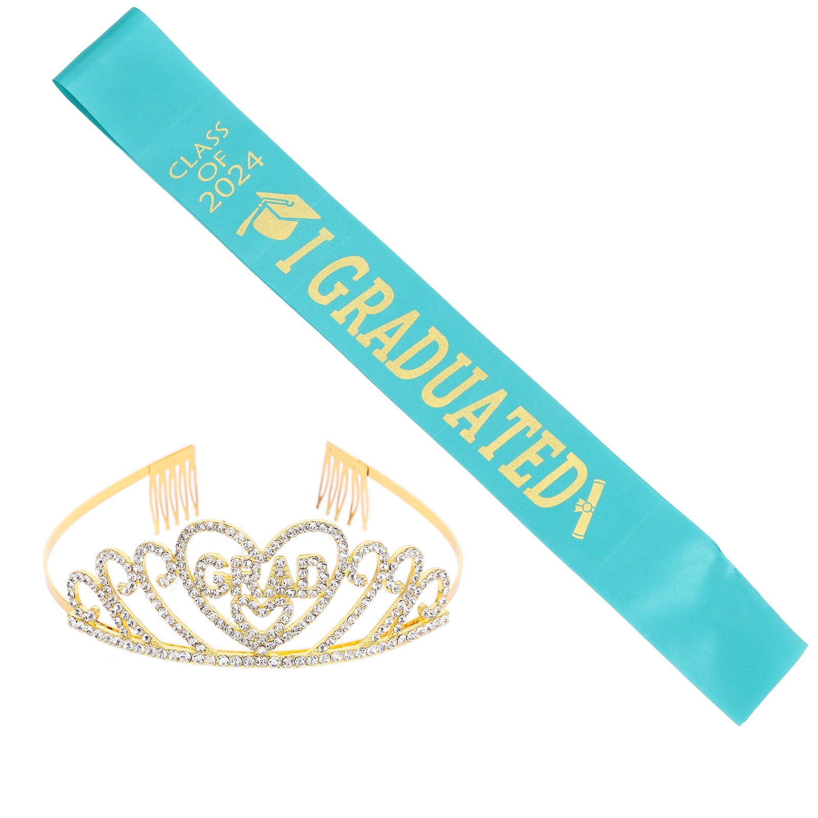 Graduation Shoulder Straps The Crown Tiara Graduation Crown Sash Kit ...