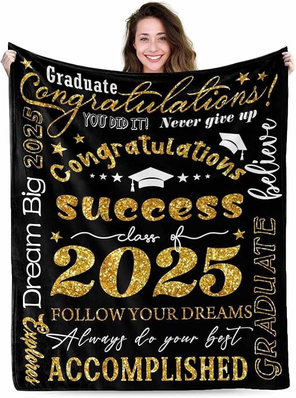 Graduation Soft Throw Blanket 2025, Birthday High School College ...