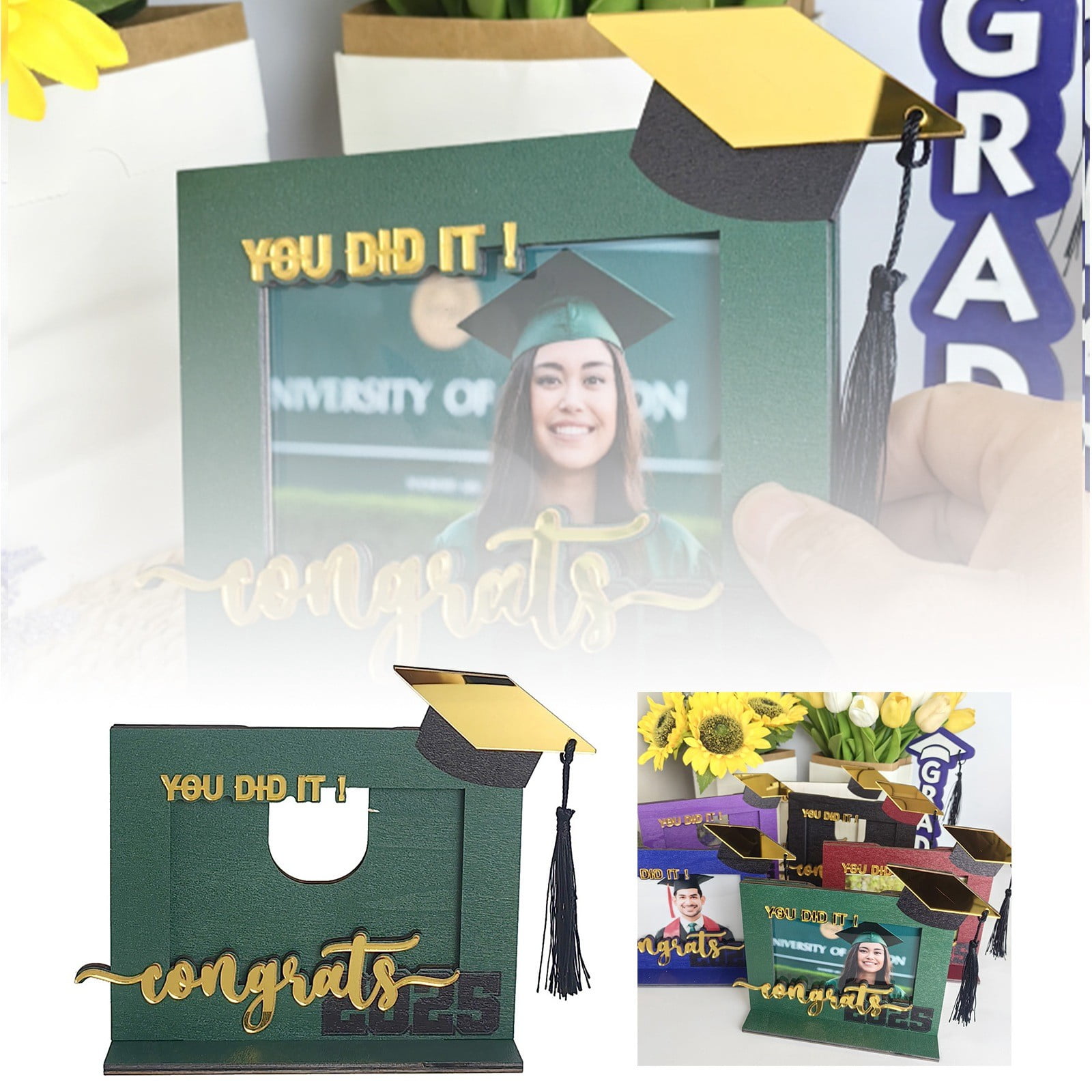Graduation And Start Of School 2025 Wooden Photo Frame Desktop ...