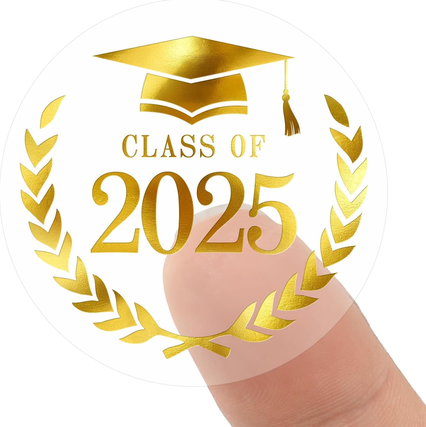 Graduation Stickers 2025 - Gold Foil Class of 2025 Stickers 120Pcs 1 ...