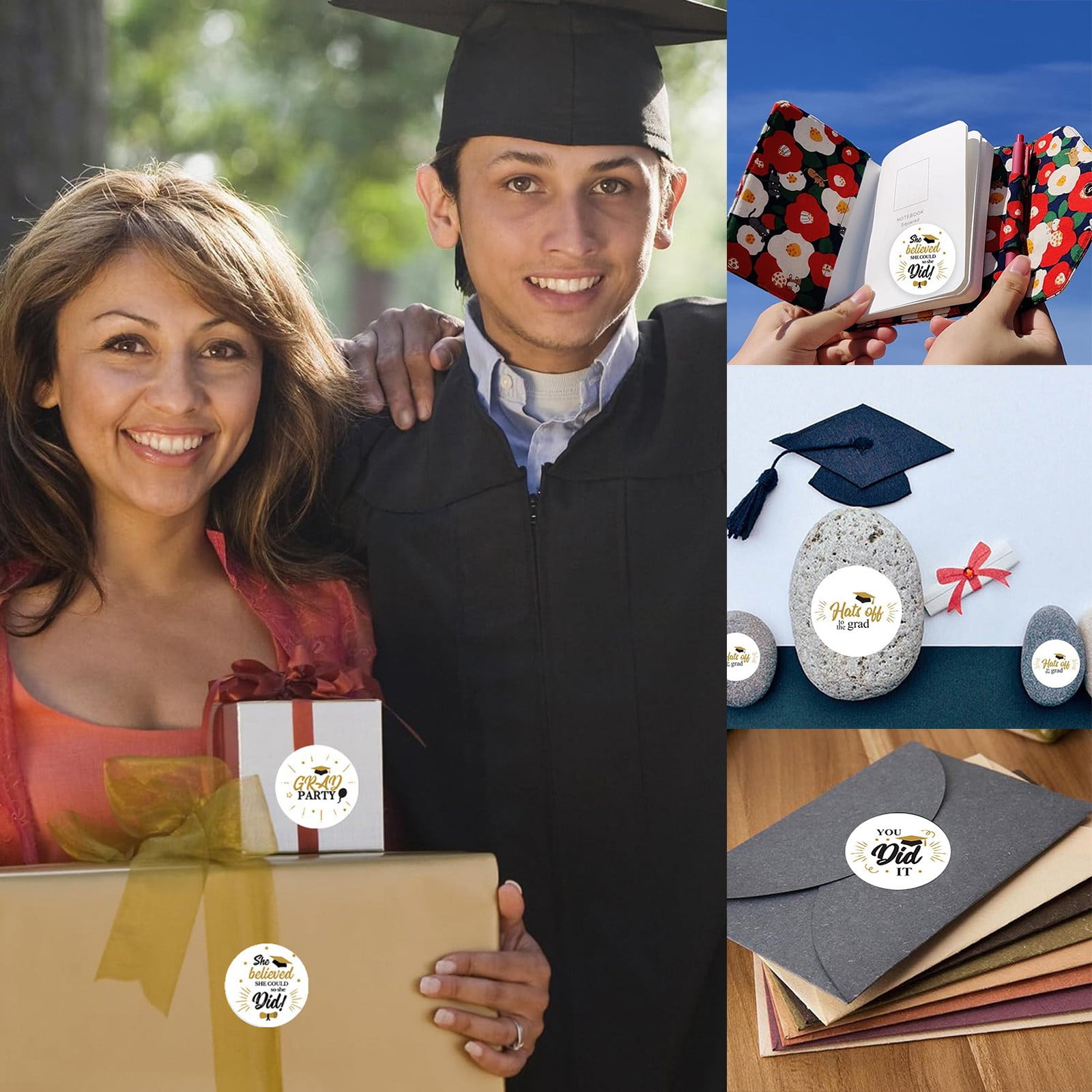 Graduation Stickers Class of 2025 500Pcs Perforated Roll Sticker ...