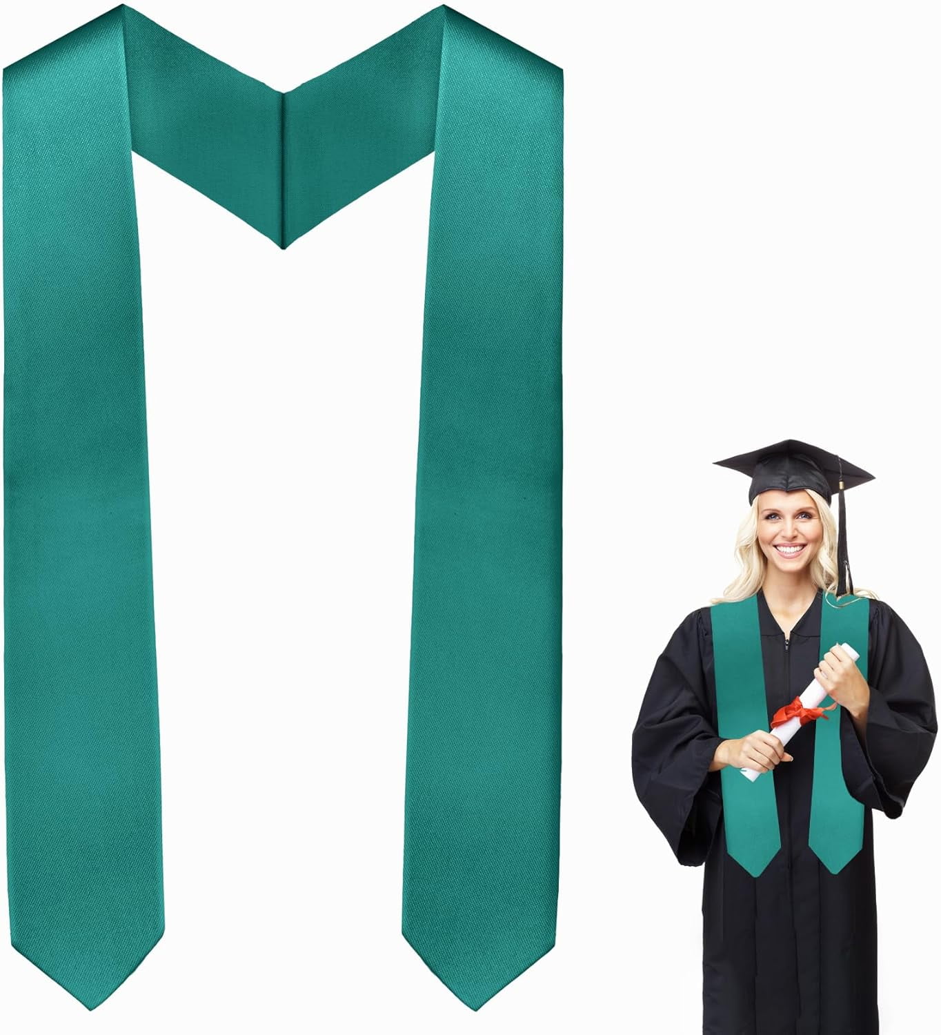 Graduation Stole, 70" Graduation Sash Plain Graduation Stole Unisex ...