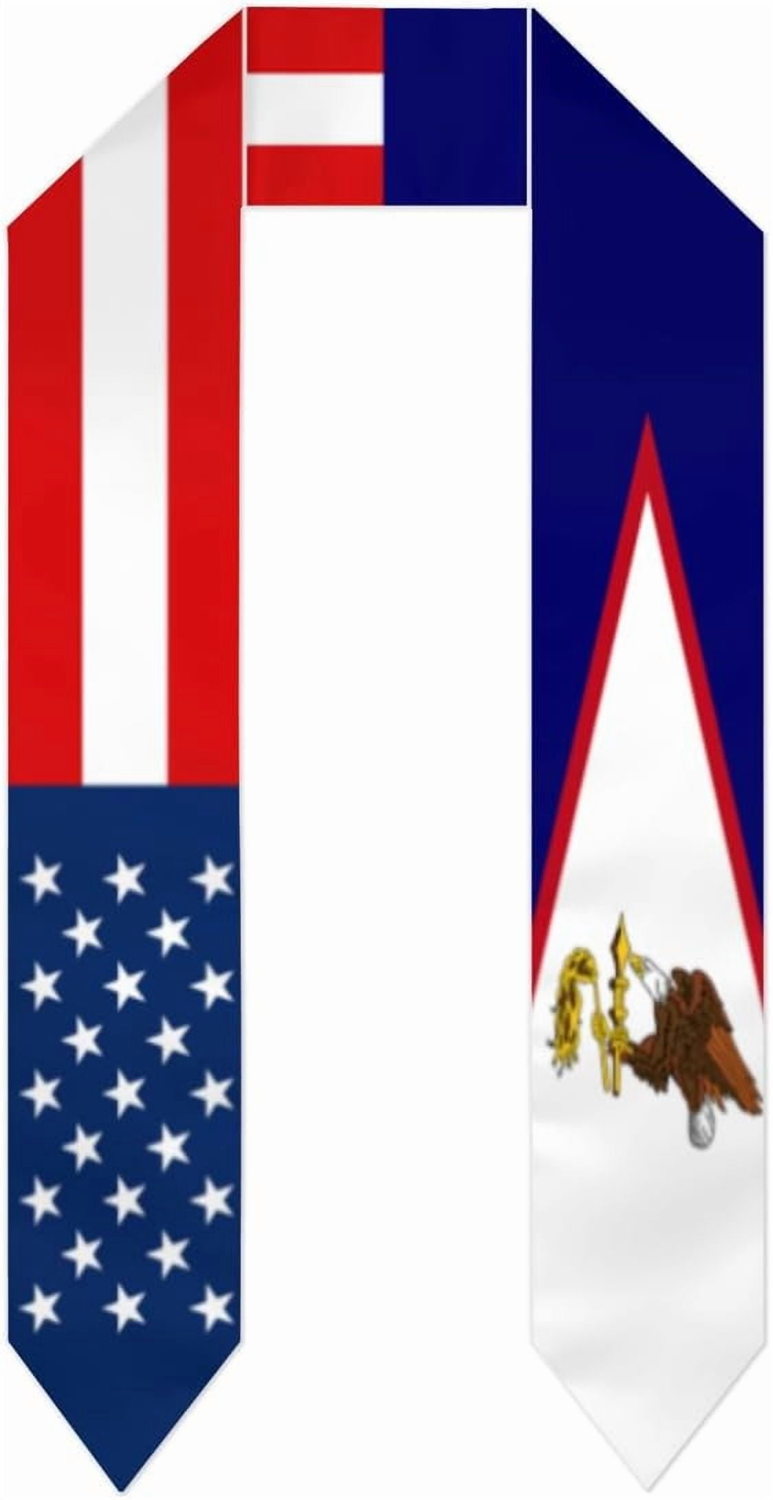 Graduation Stole America Samoa Samoan Flag Graduation Shawl Scarf Sash ...