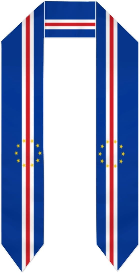 Graduation Stole Cape Verde Flag Graduation Shawl Scarf Sash for ...