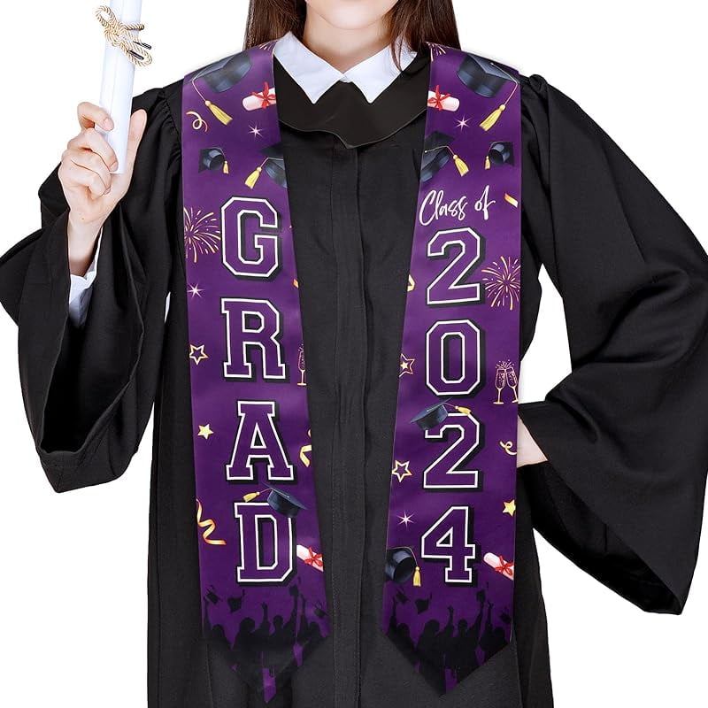 Graduation Stole Class Of 2024, Graduation Stole Sash Graduation Honor ...