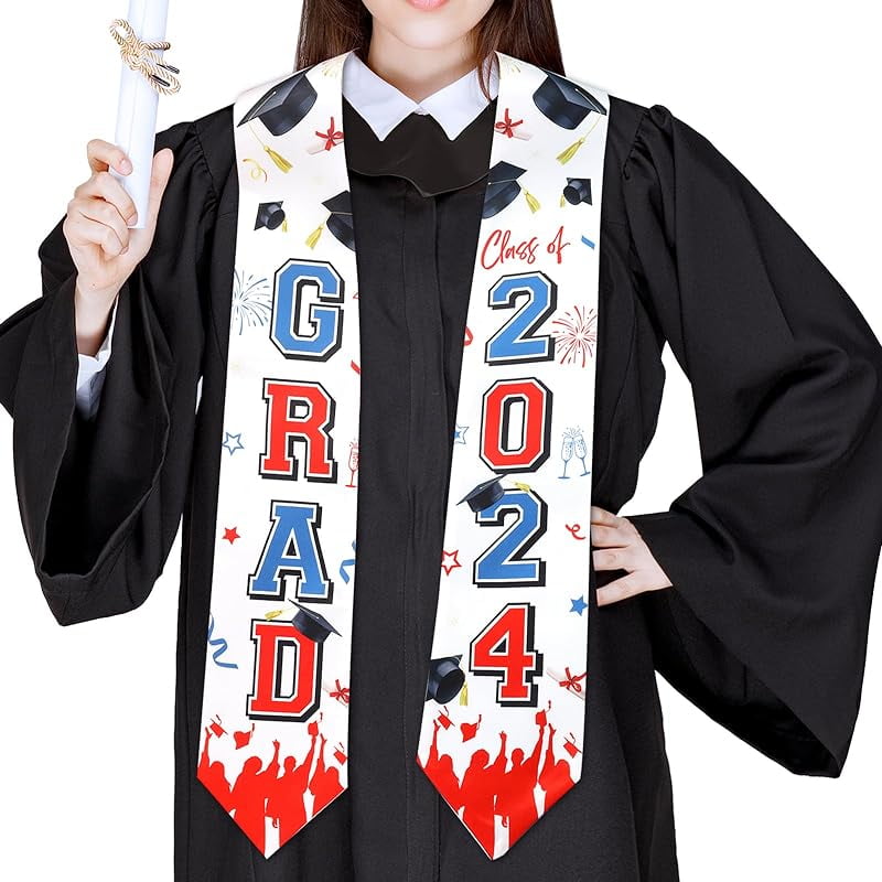 Graduation Stole Class Of 2024, Graduation Stole Sash Graduation Honor ...