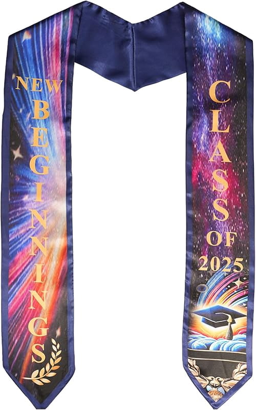 Graduation Stole Class of 2025 Polyester Graduation Sash with Spread ...