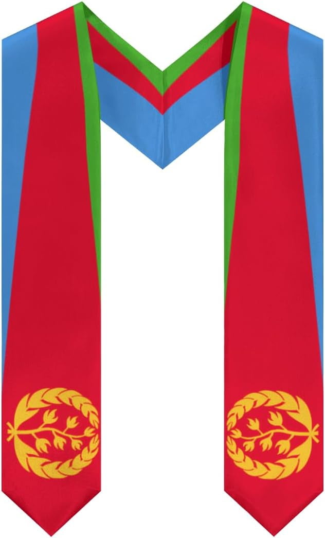 Graduation Stole Eritrea Eritrean Flag Graduation Shawl Scarf Sash for ...