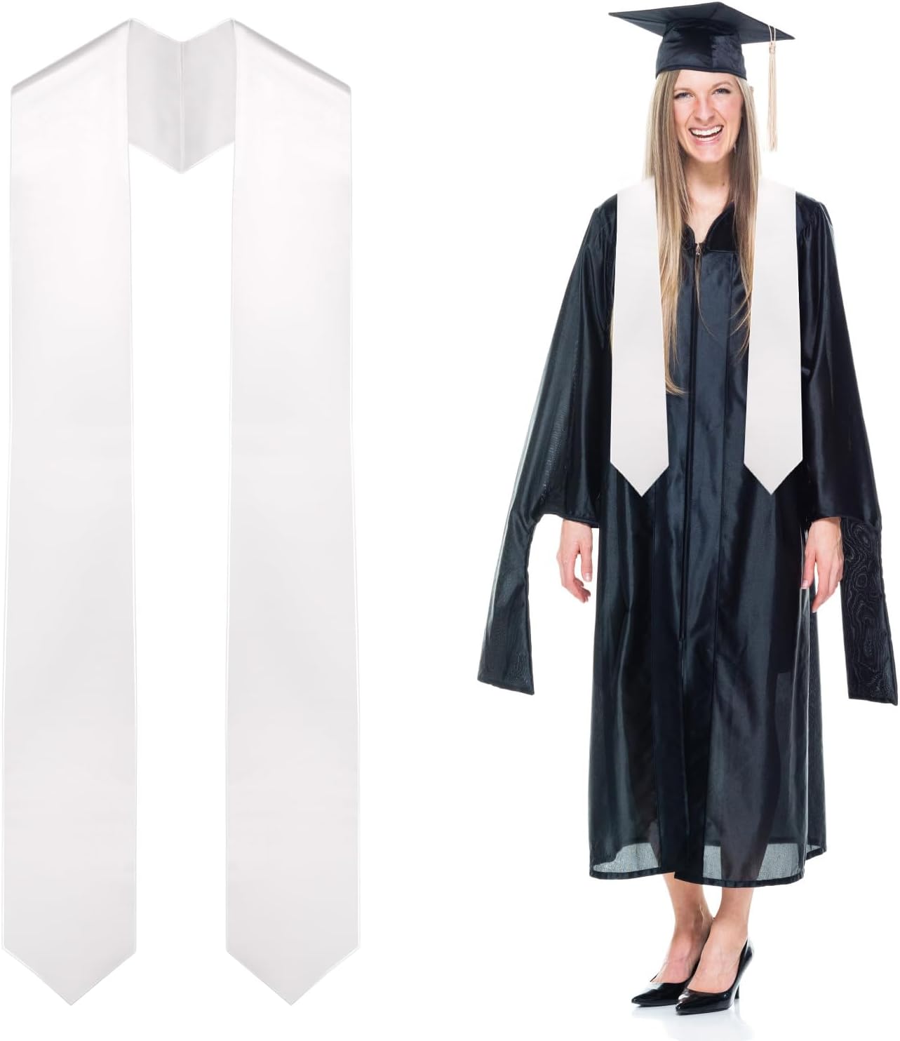 Graduation Stole Plain,Adult Plain Graduation Stole for Academic ...