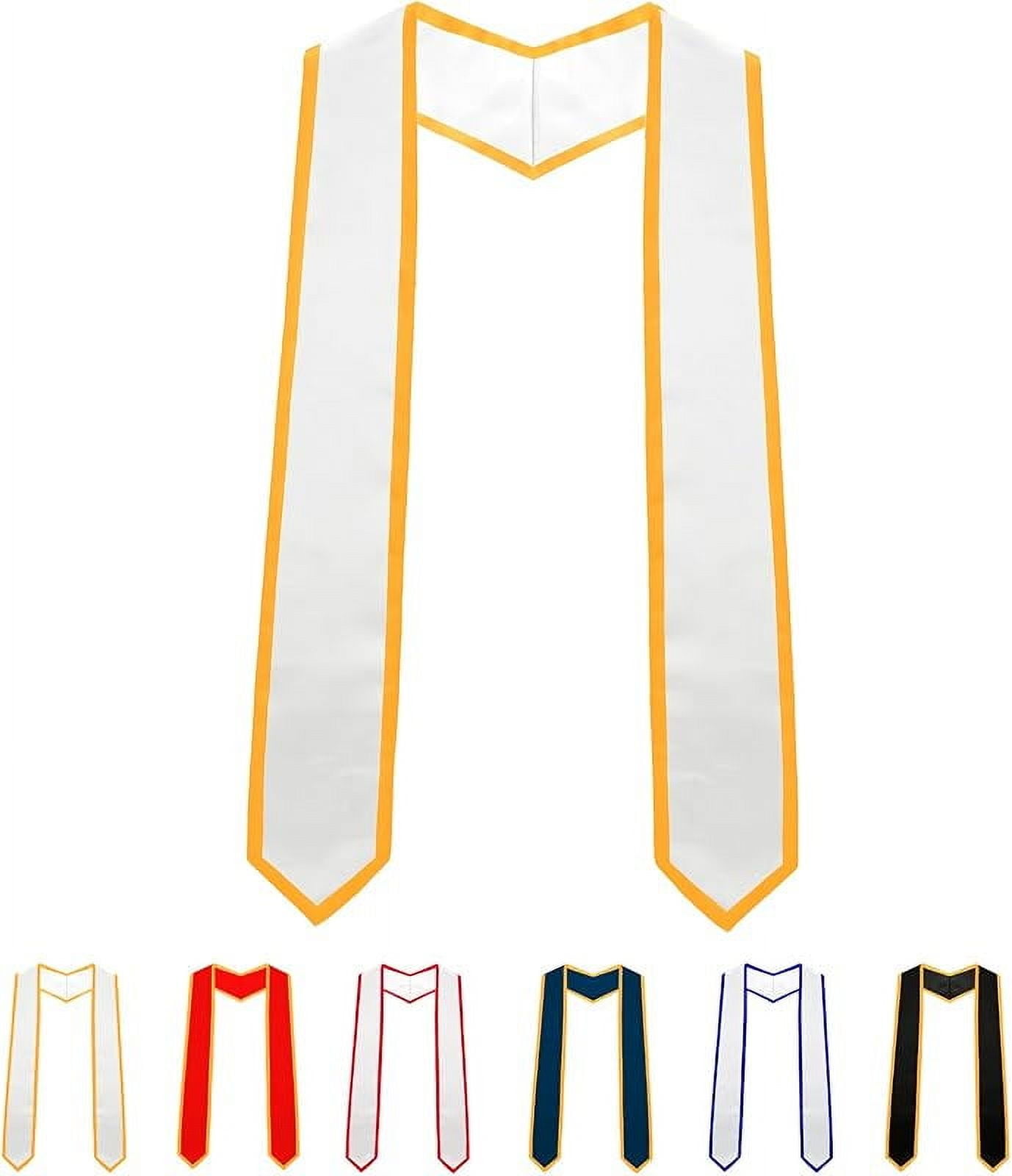 Graduation Stole, Plain Graduation Sash, Unisex Adult Honor Stoles with ...